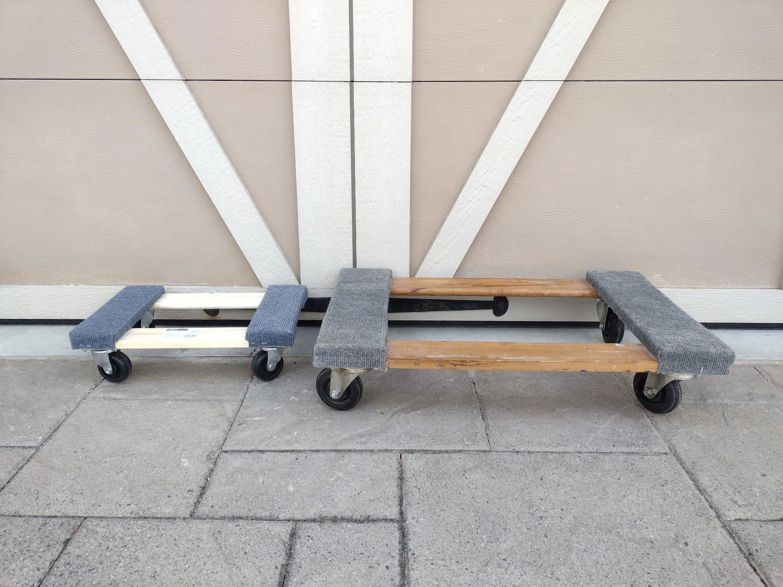 Two 4 Wheel Floor Carts Incl Anil