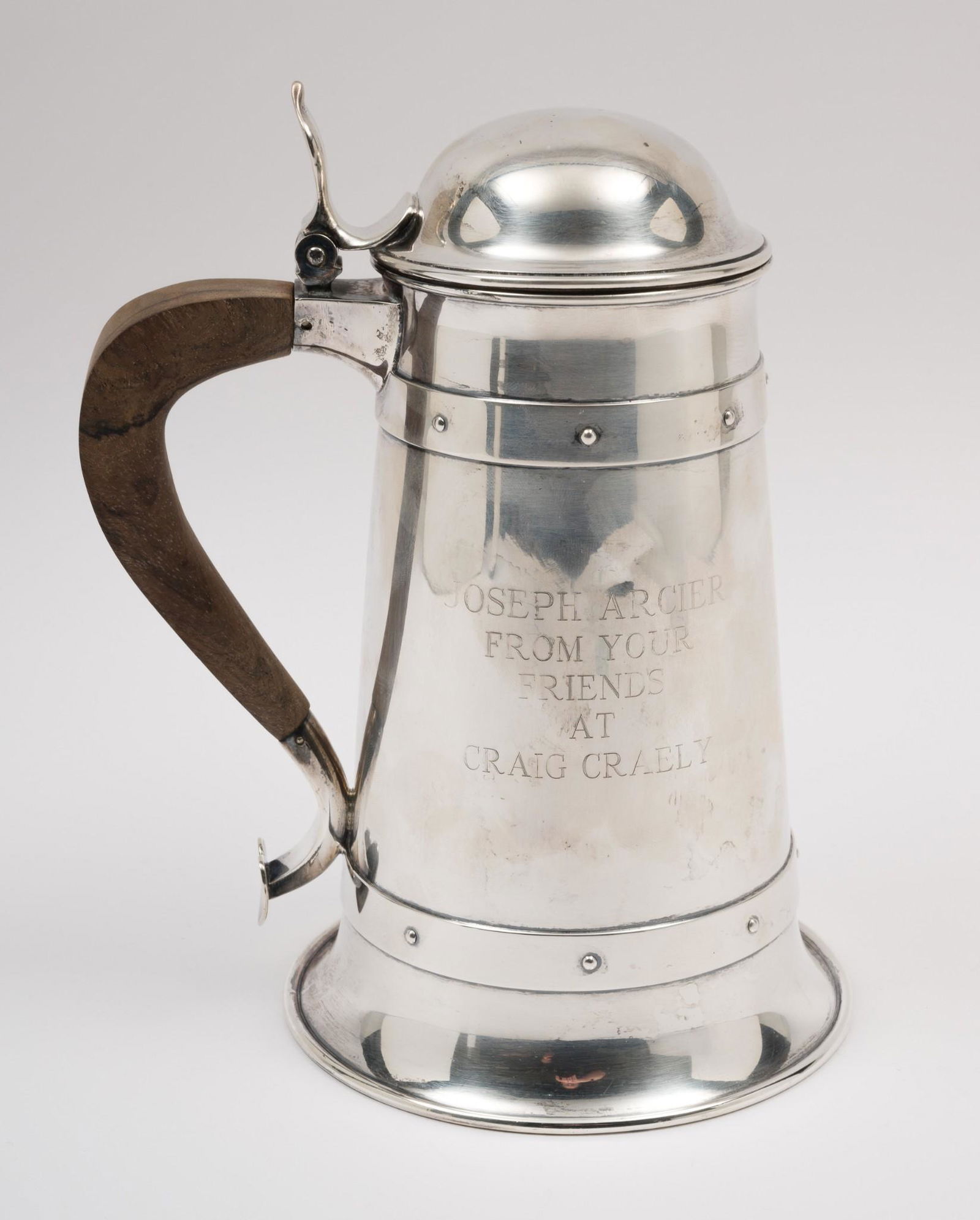 Mermod & Jaccard Jewelry Co. Sterling Beer Stein