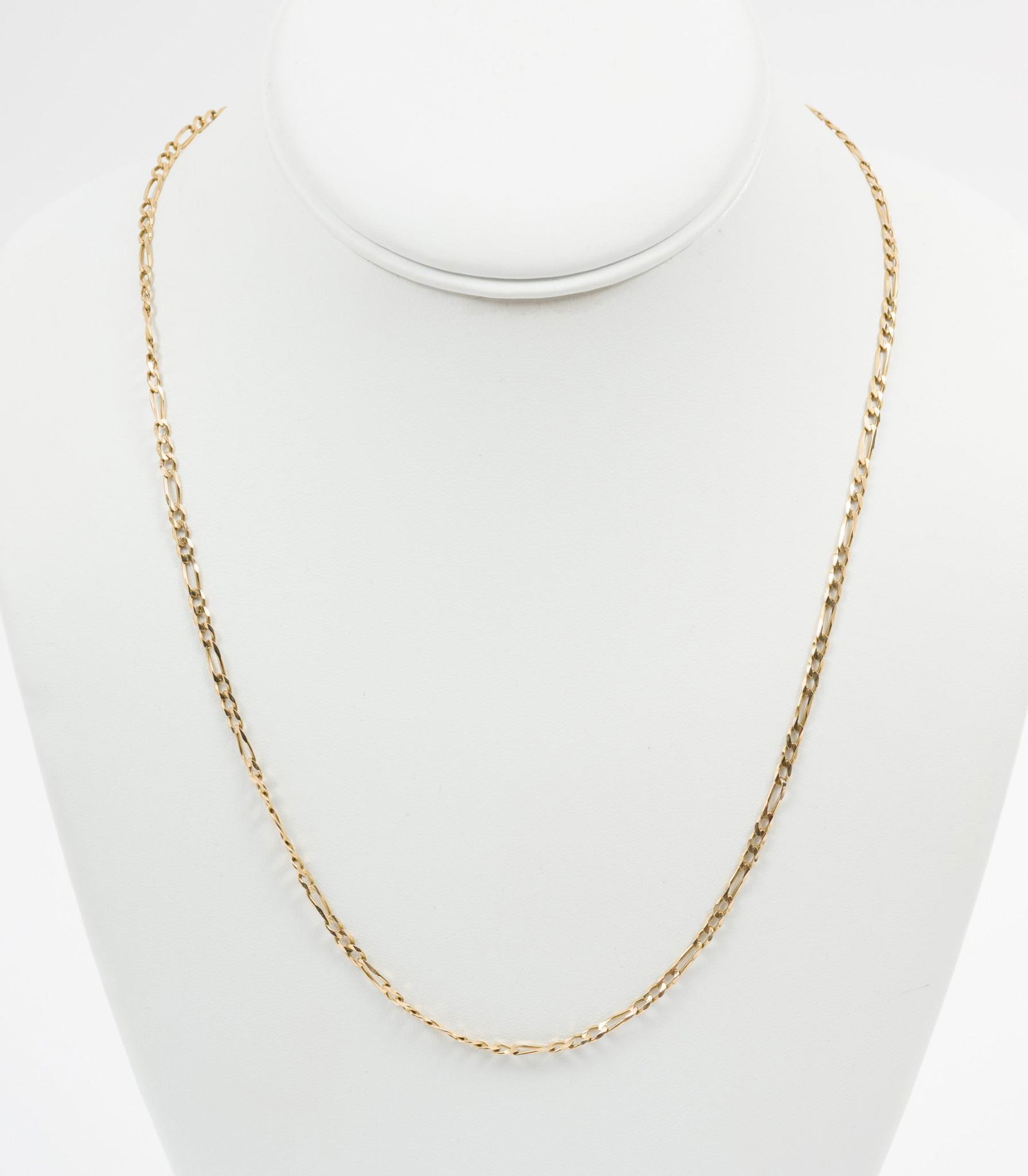 14k Italian Gold Figaro Chain Necklace