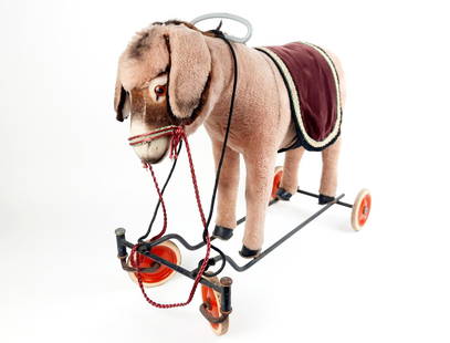 Steiff Donkey On Wheels