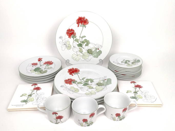 23 Pcs Block Spal Watercolors Dinnerware