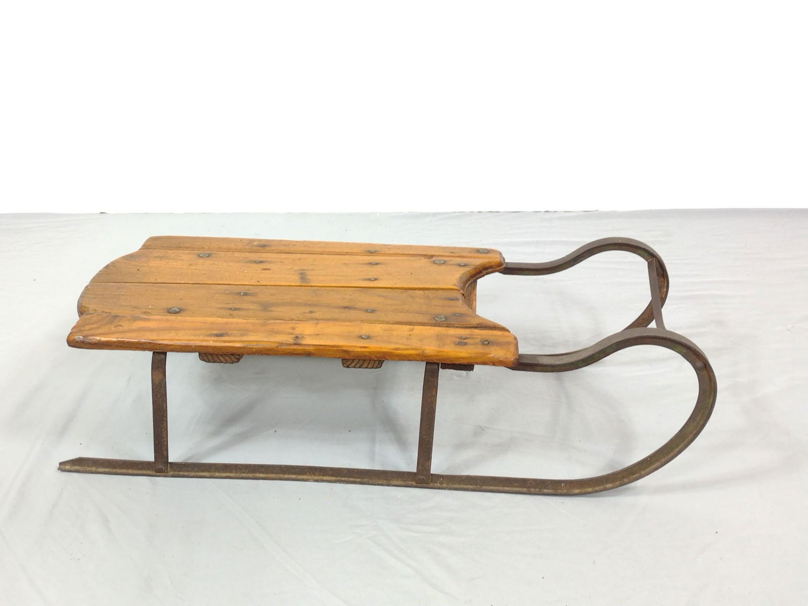 Antique Childs Metal Runner Sled