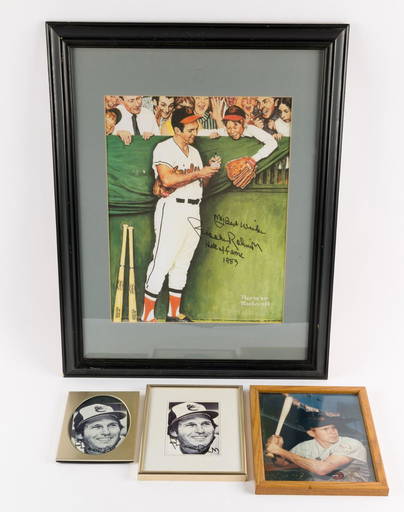 4 Brooks Robinson Autographed