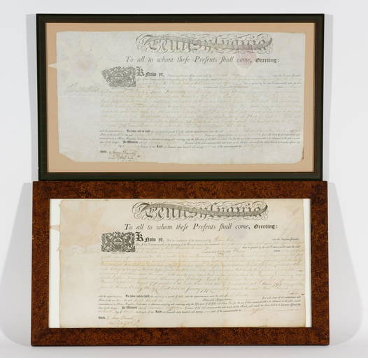 2 Thomas Mifflin Signed Land Grants