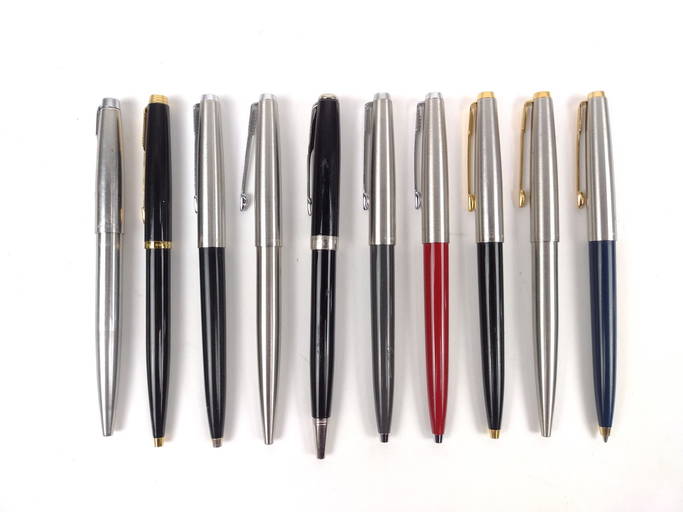 10 Parker Ball Point Pens
