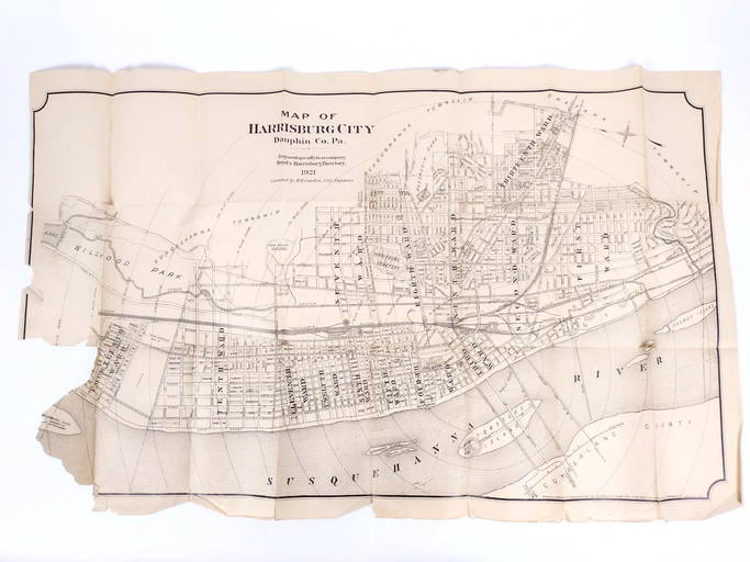 1922 Harrisburg, Pa City Map