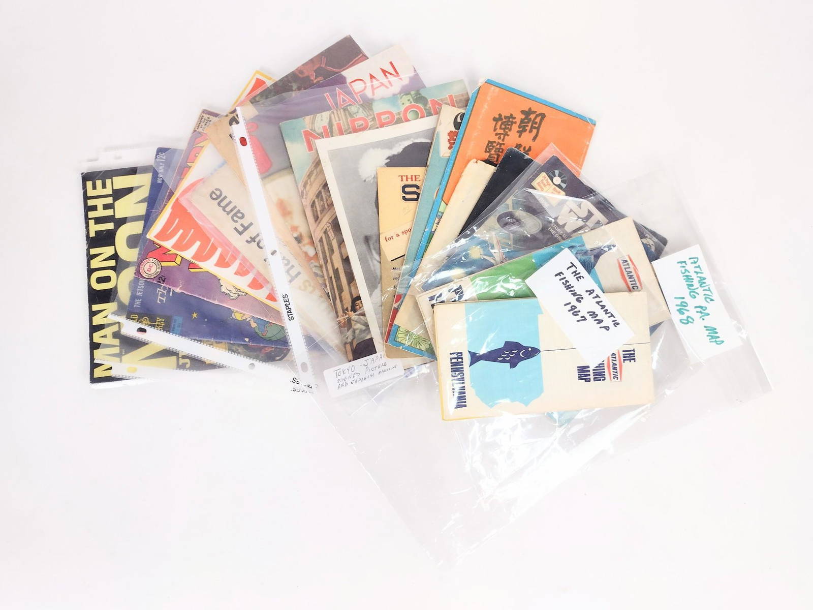 18 Pcs Ephemera Incl Space Auction