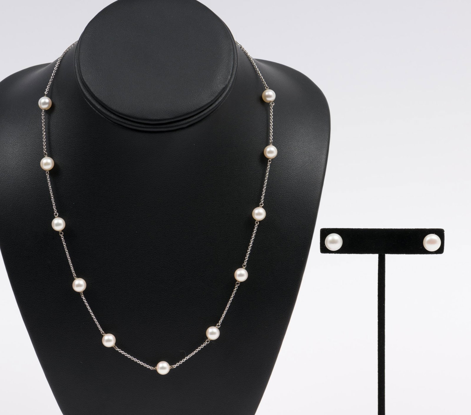 Mikimoto Sea Magic Cultured Pearl Necklace & Earrings In Ob