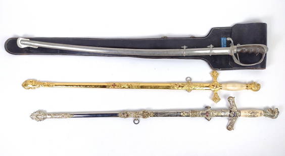 6 Masonic Swords