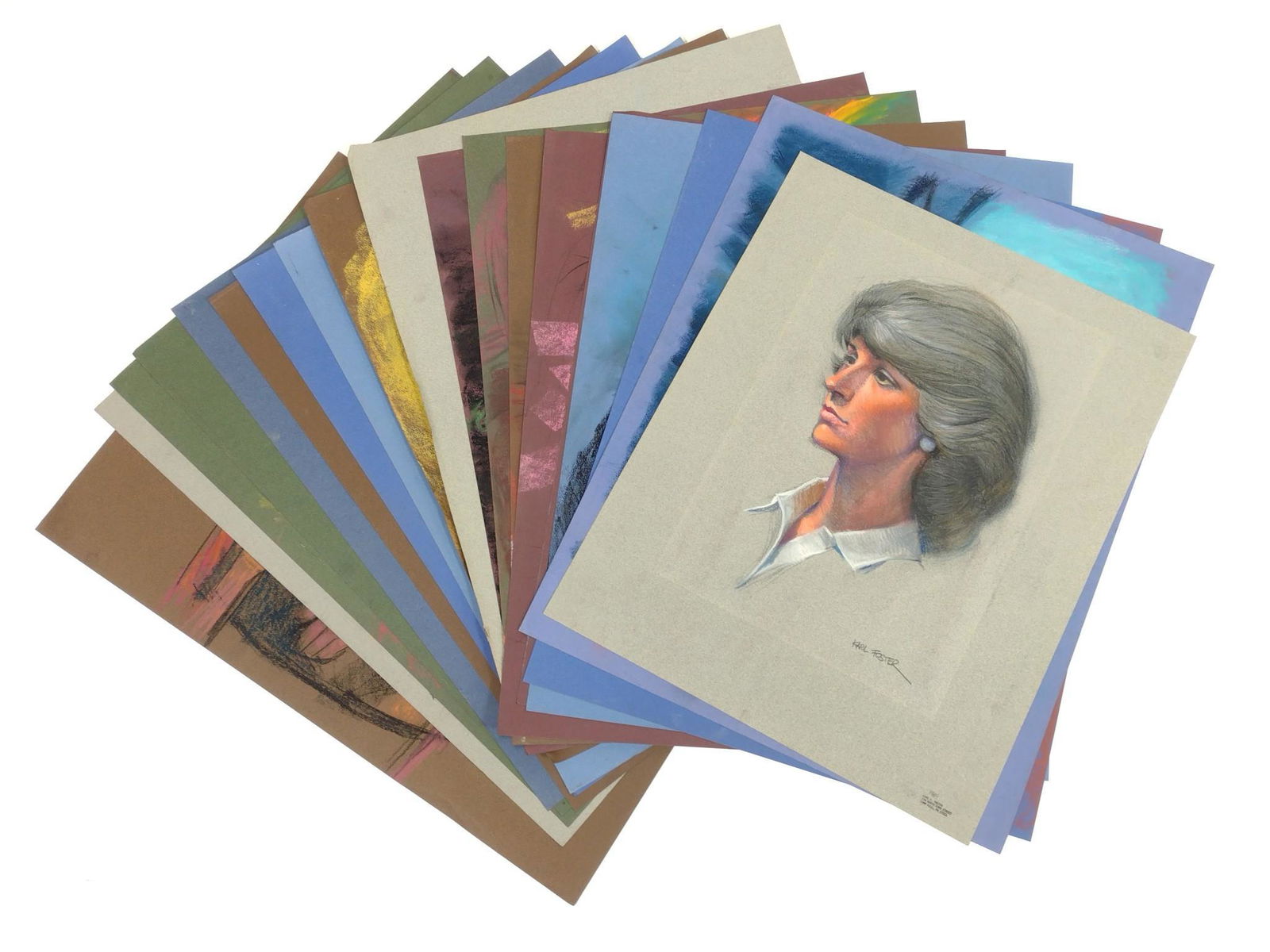 18 Karl Foster Pastels Auction