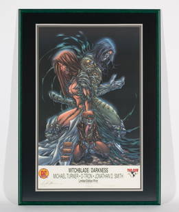 1996 Witchblade Ltd. Ed. Poster Signed By Michael Turner, D Tron ...