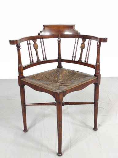 Rush Seat Corner Chair