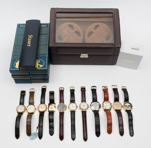 11 Stauer Watches And Winding Case