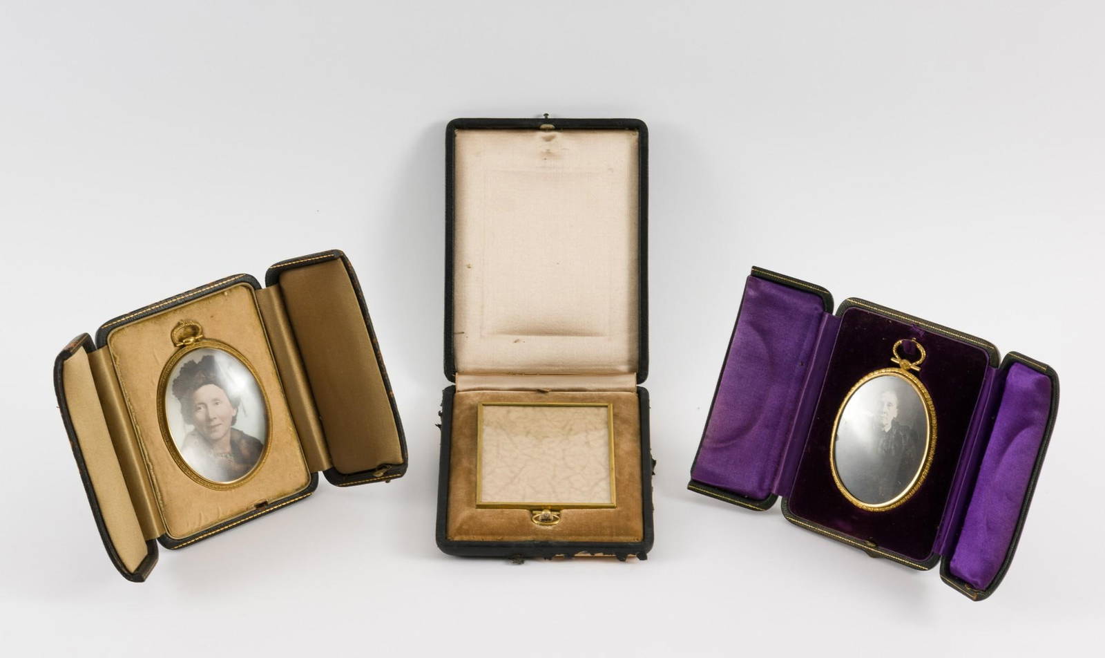 3 Encased Picture Frames Auction