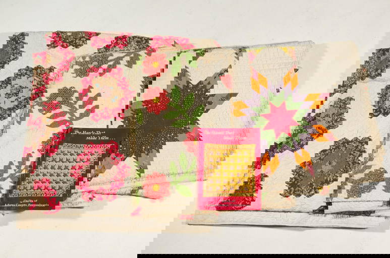 3 Handmade Robinette Family American Quilt & Quilt Book