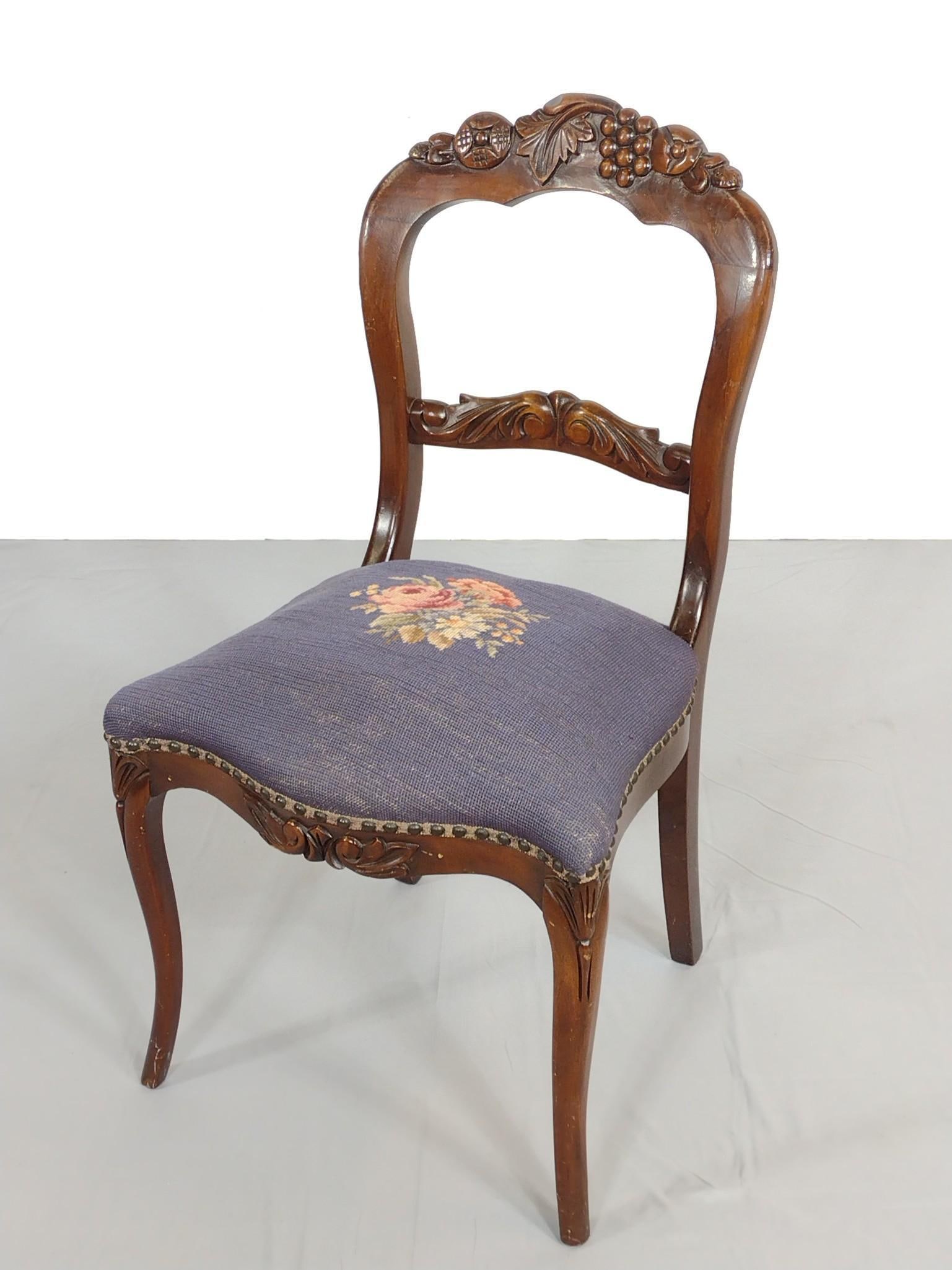 Colonial Furniture Co Needlepoint Chair Auction
