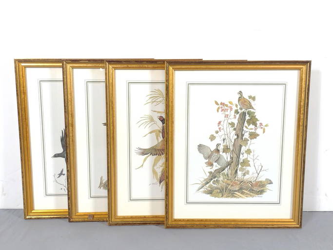 4 James Lockhart Wildlife Prints Incl Birds