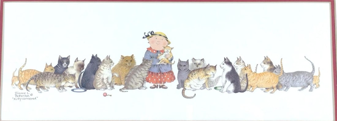 Dianne L Patterson "kitty - Cornered" Print Auction