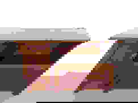 Executive Console Table W/ Side File Cabinet Auction