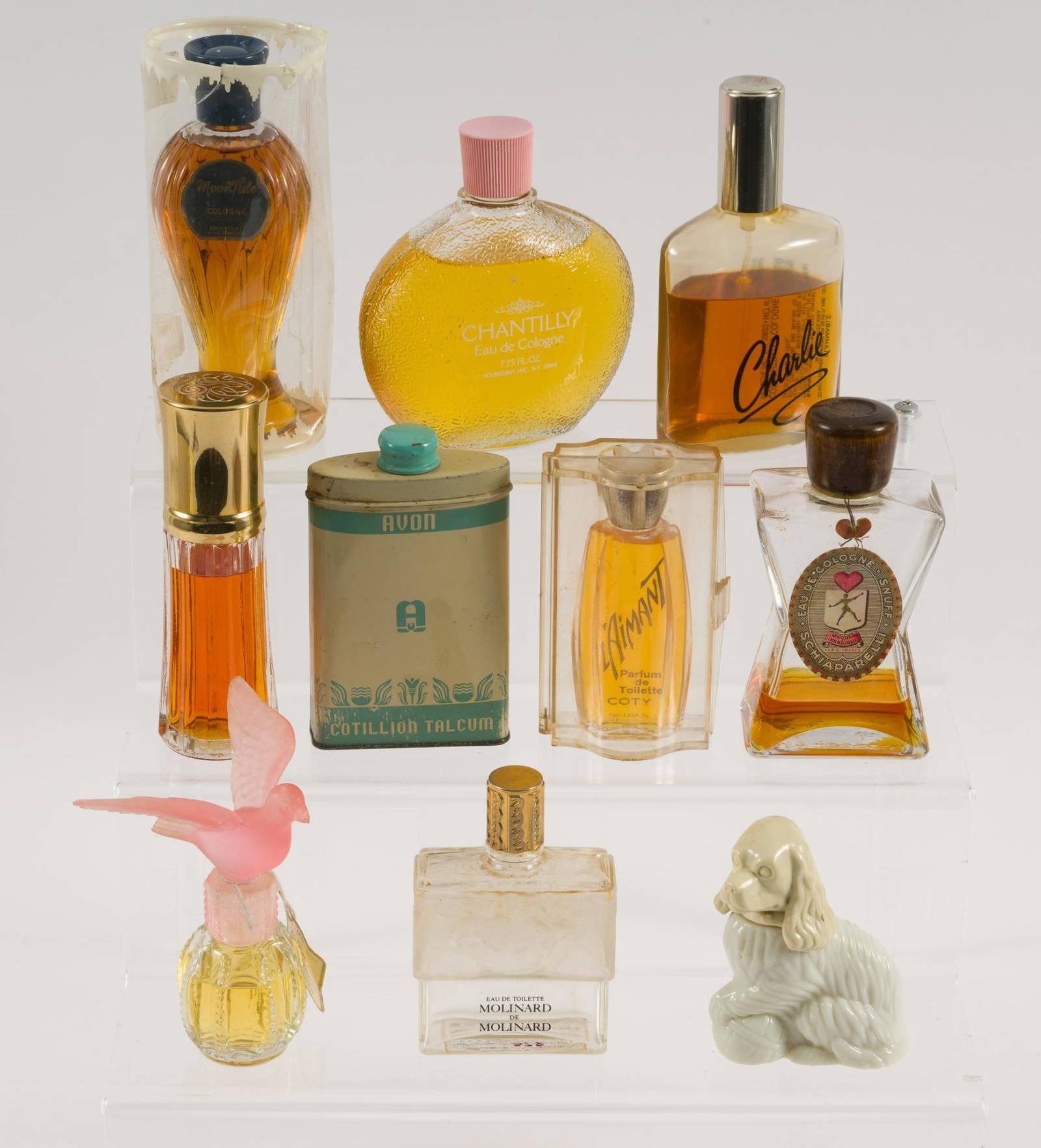 10 Perfume Bottles Incl Bourjois Moontide Auction