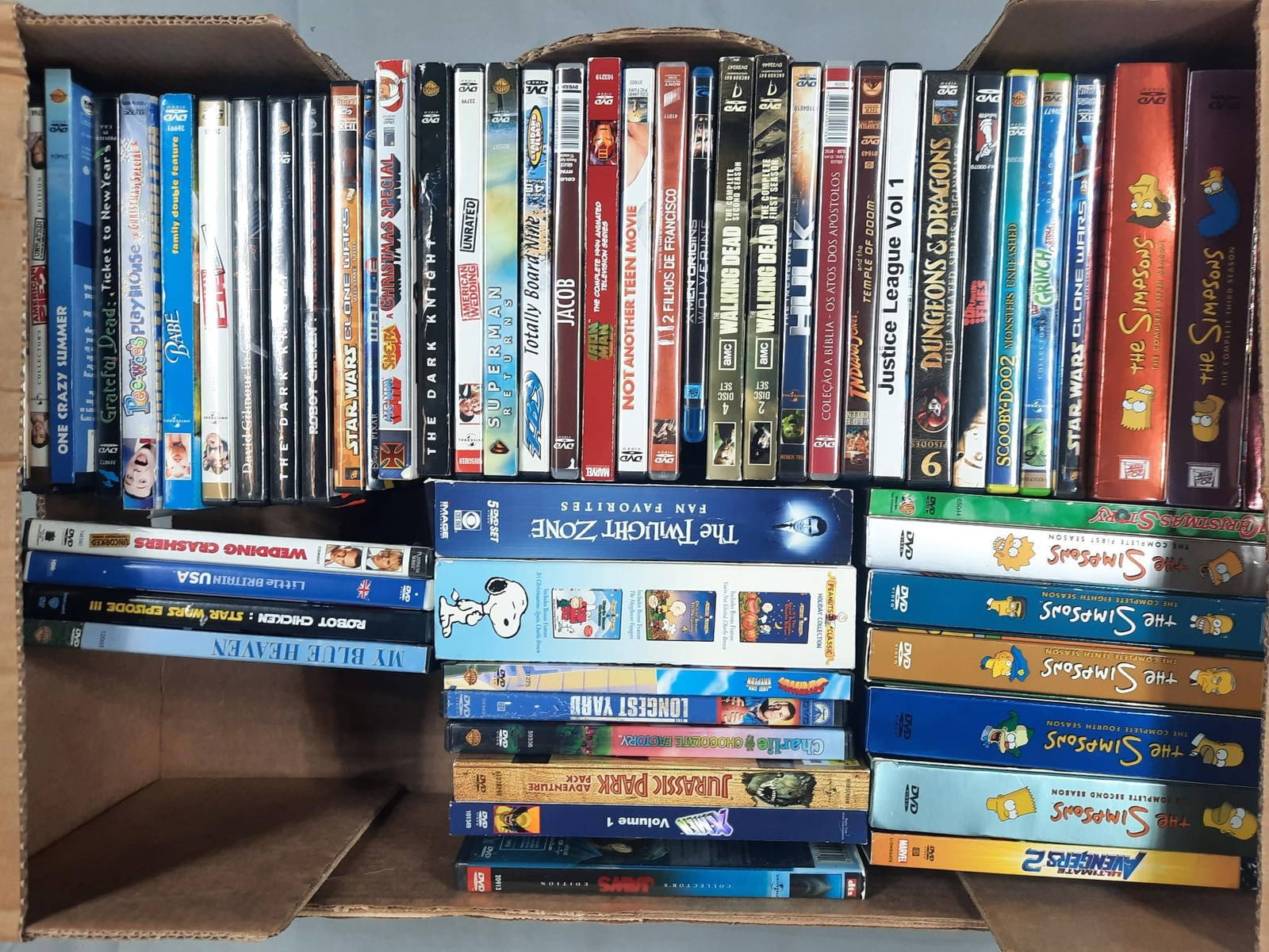 55 Dvds Incl Simpsons Boxed Sets Auction