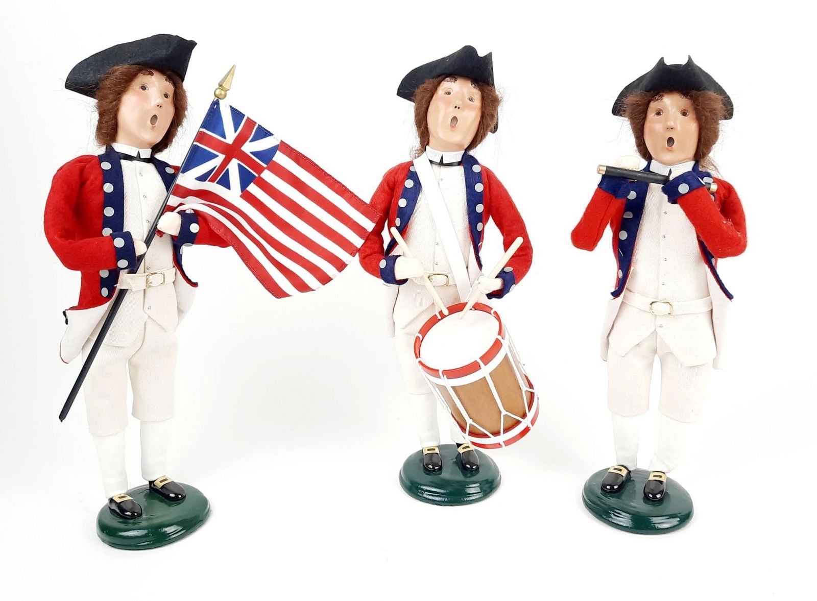 3 Williamsburg Colonial Band Byers Choice Carolers