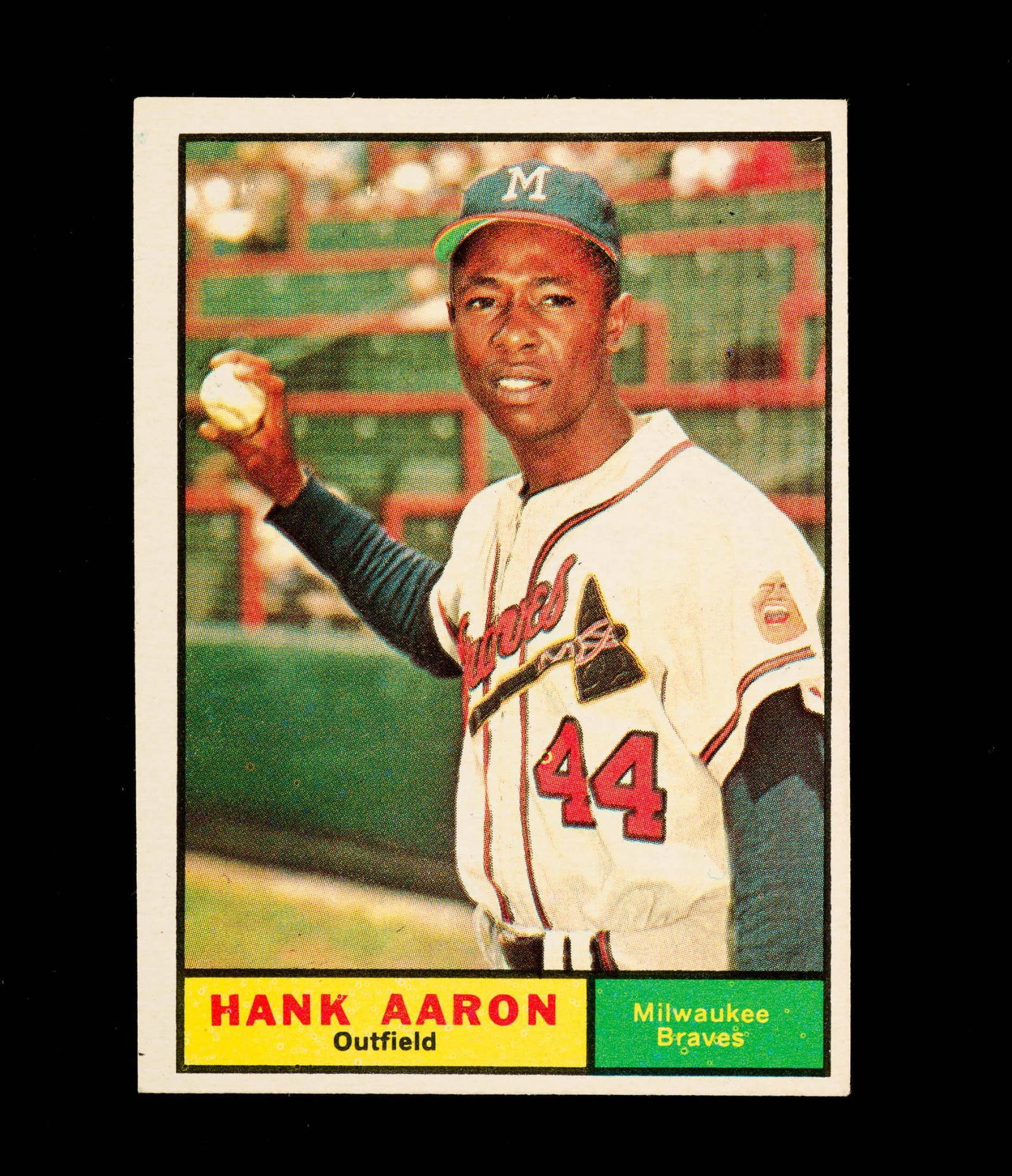 1961 Hank Aaron Topps Baseball Card Auction
