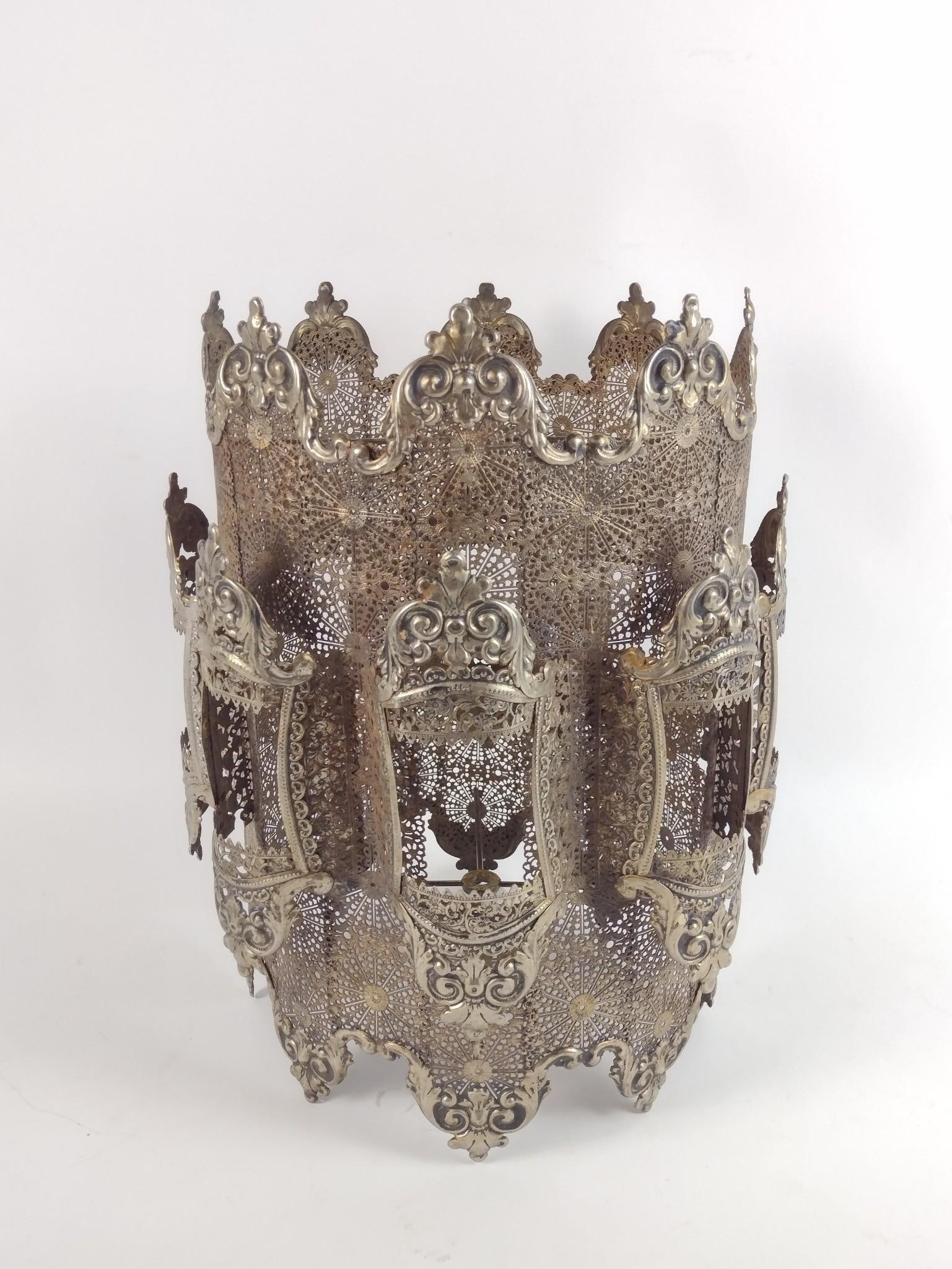Antique Gothic Filigree Lamp Shade Auction