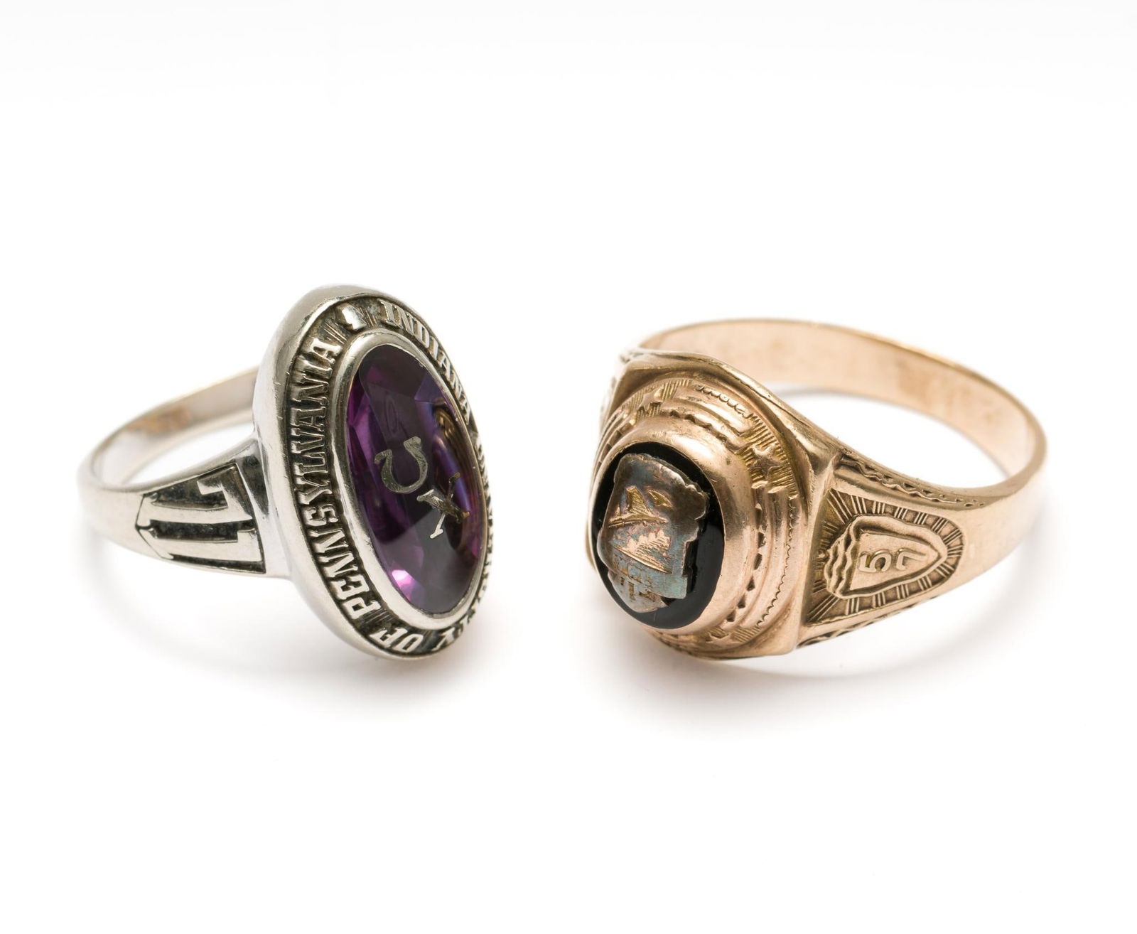 2 10k Gold Class Rings Auction