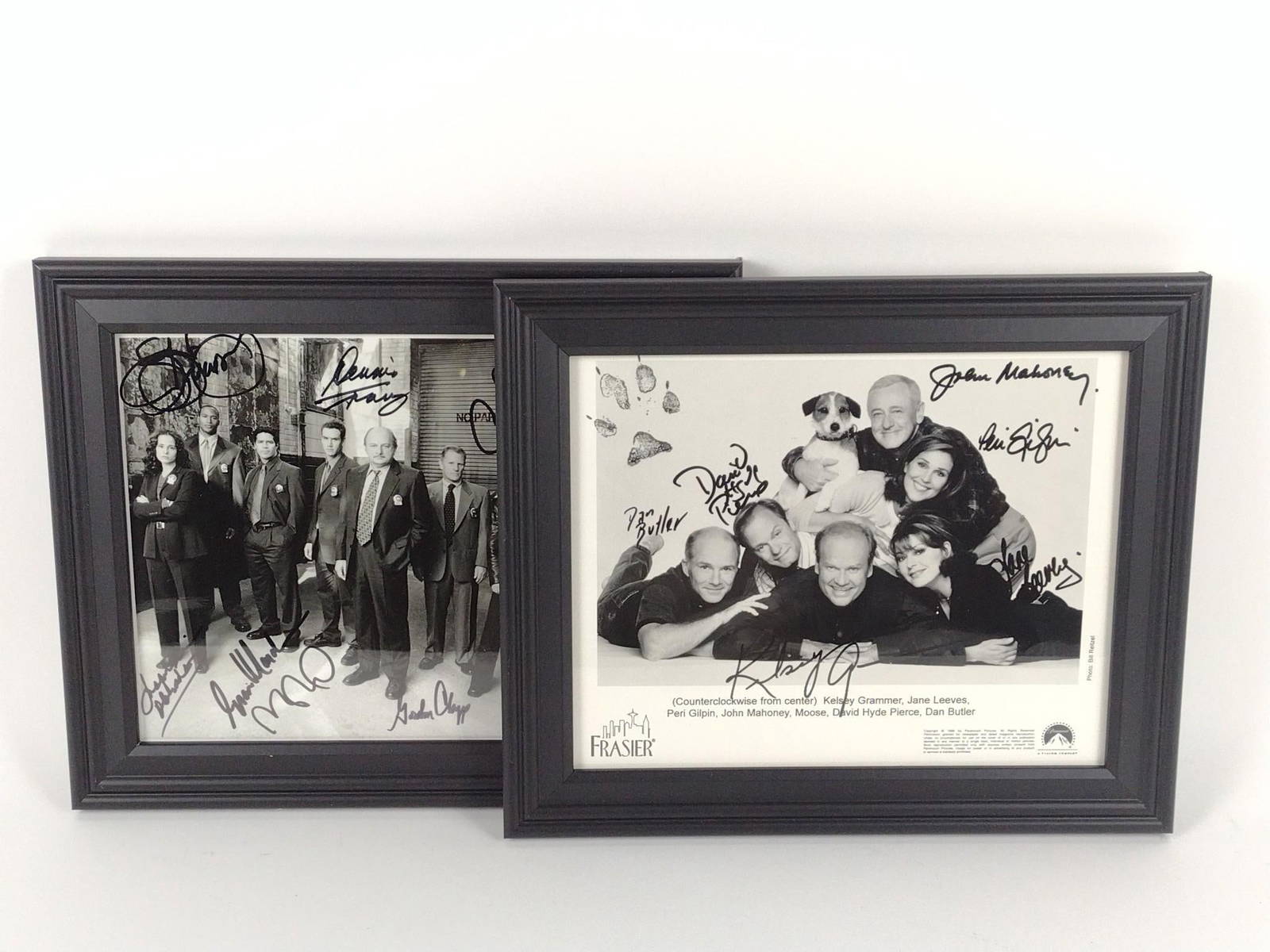 2 Tv Show Cast Autographs Incl Nypd Blue Auction