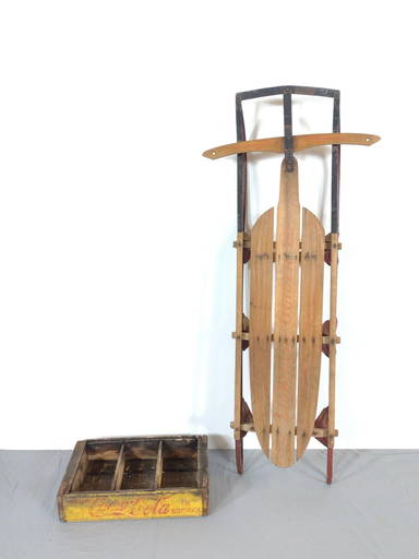 Lightning Guider Sled & Coca Cola Crate