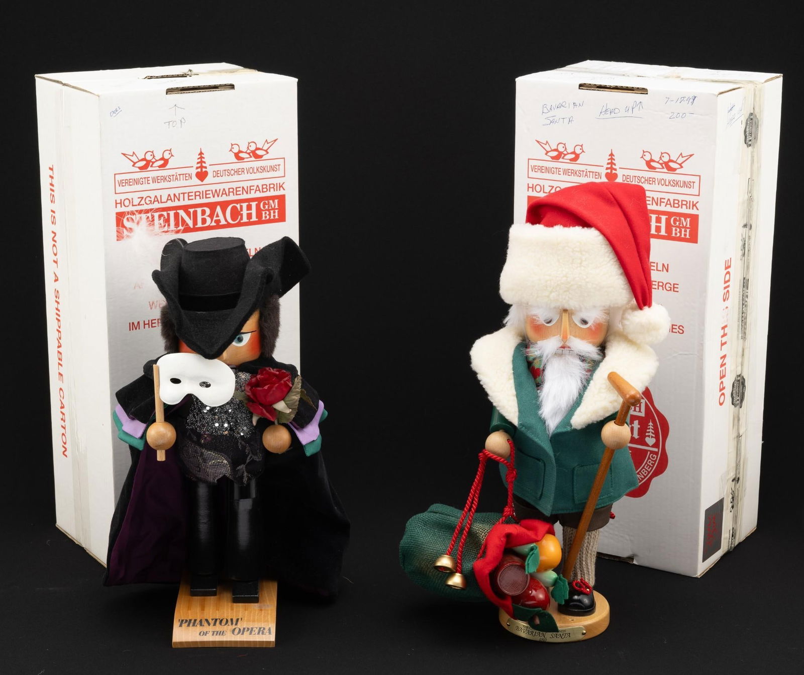 2 Steinbach Nutcrackers Incl Bavarian Santa Auction