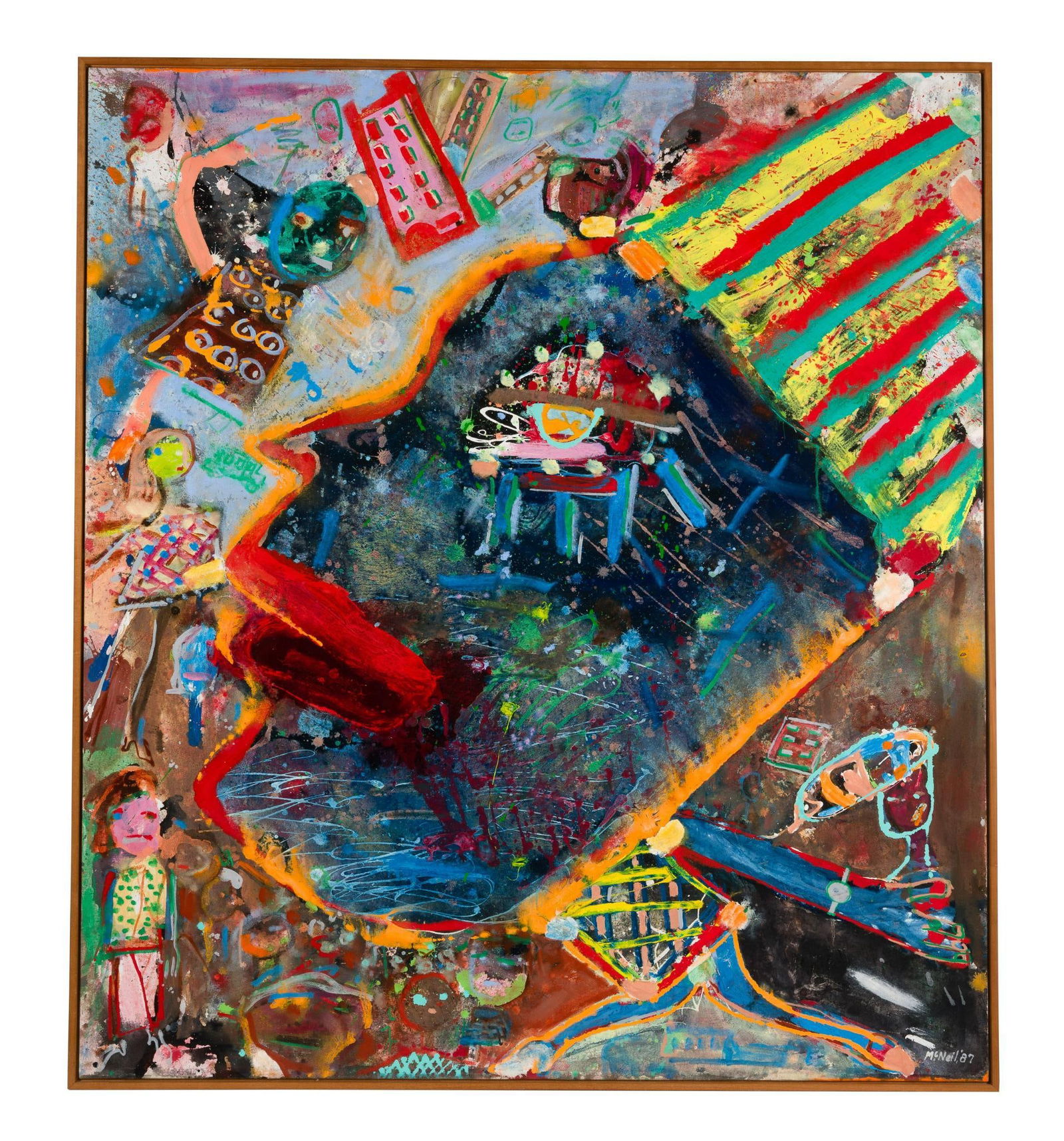 George J. Mcneil Oil On Canvas Auction