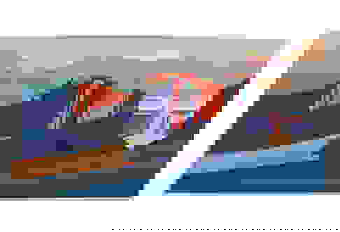 Ed Mell 1942 - 2024, Oil On Canvas Shadowed Walls Auction