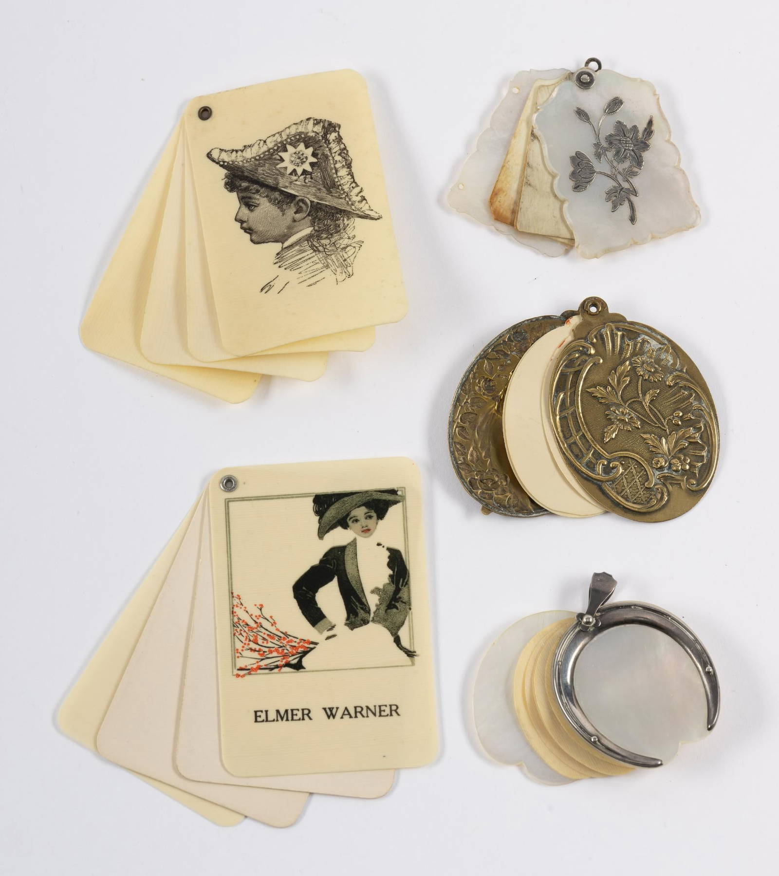 5 Antique Personal Notepads Auction