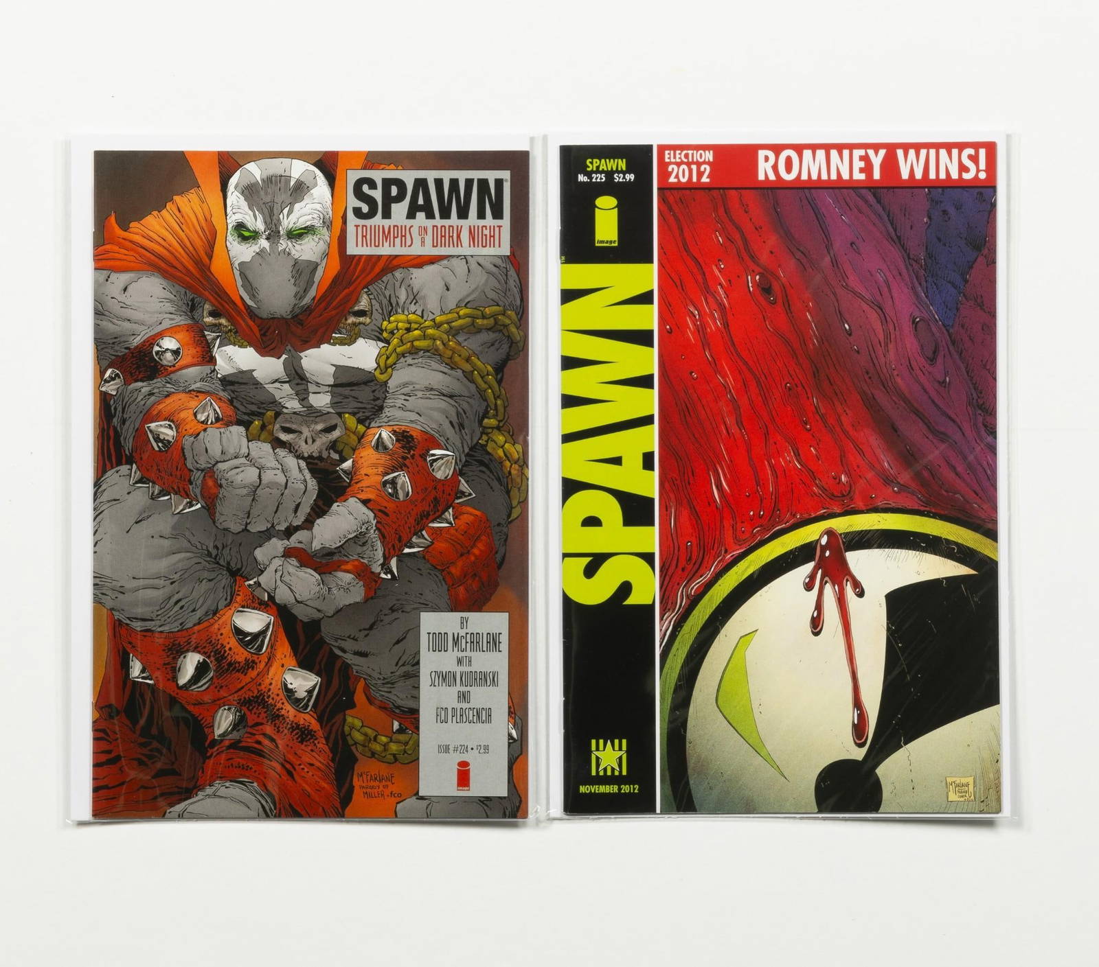Issues 224 & 225 Spawn Original Series Comics Auction