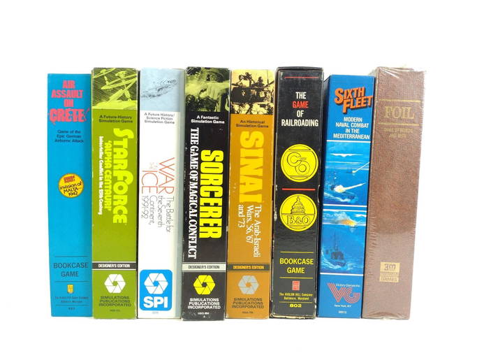 8 Bookshelf Board Games Incl Factory Sealed