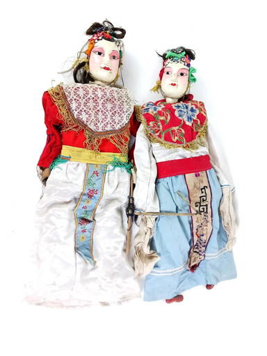 2 Chinese String Puppets