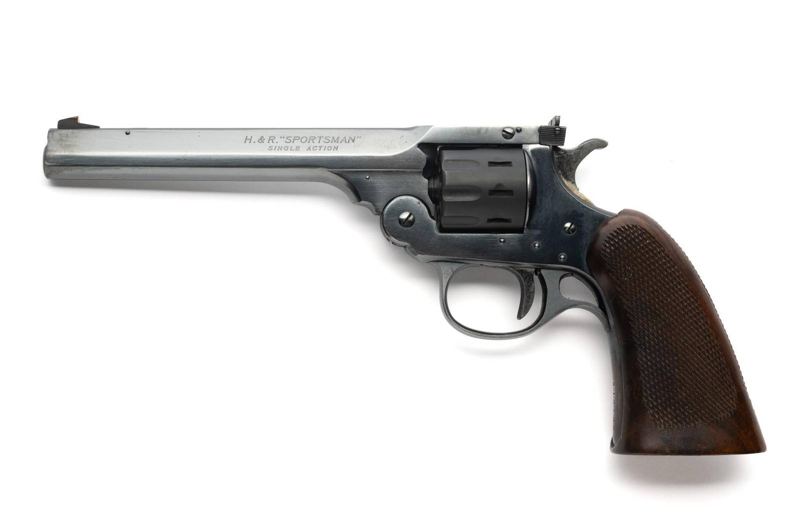 H & R "sportsman" Single Action Revolver, Caliber .22 Lr. Auction