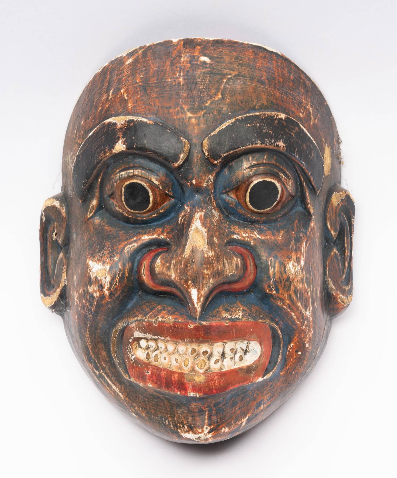 Salish Carved Mask--signed Varney Auction