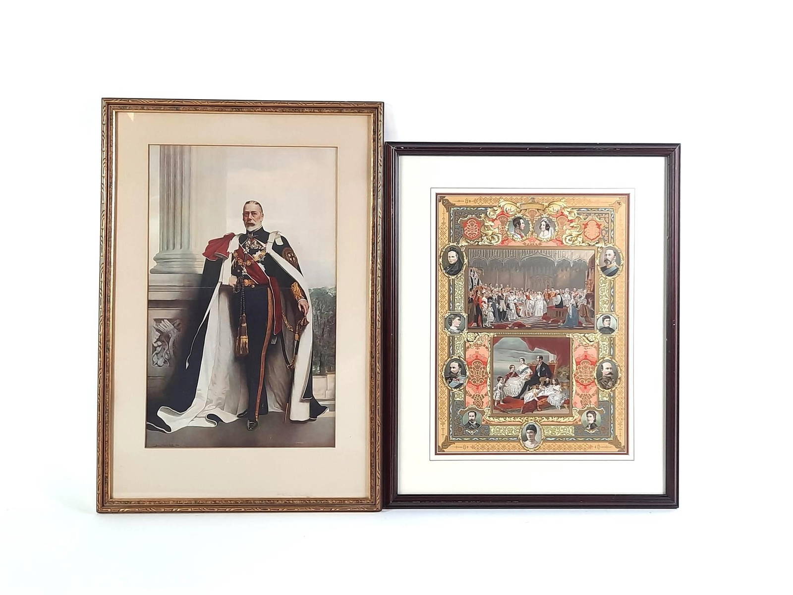 2 Royal Prints Incl Queen Victoria's Legacy Chromolithograph Auction