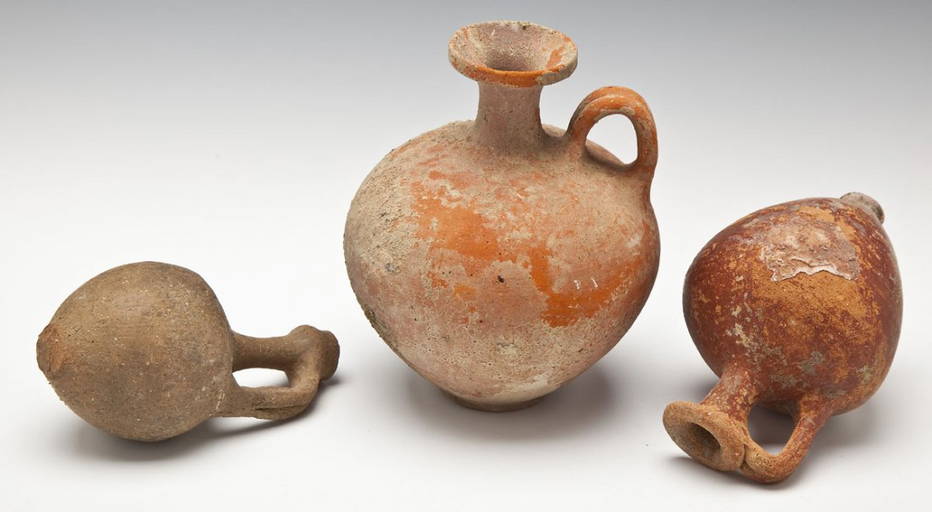 3 Middle Bronze Age Pottery Jugs