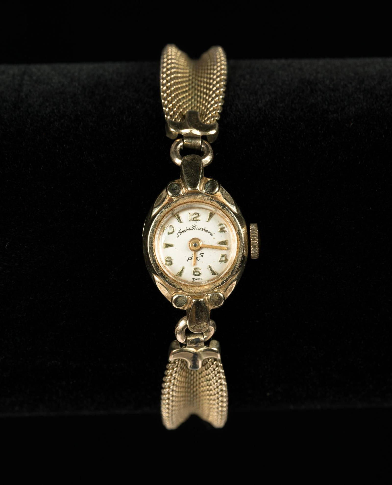 14k Gold Andre Bouchard Wrist Watch Auction