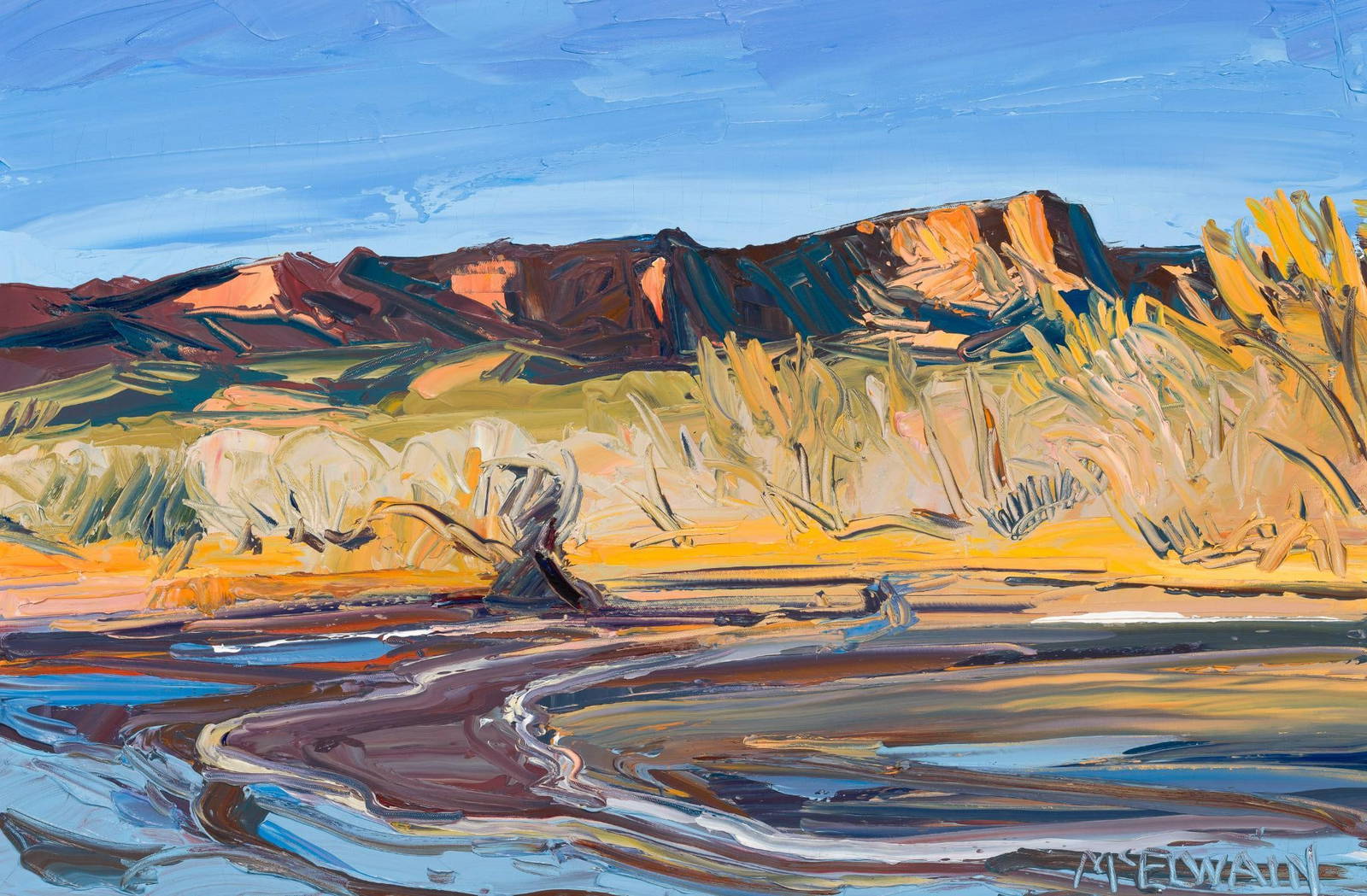 Louisa Mcelwain Oil On Canvas Painting Auction