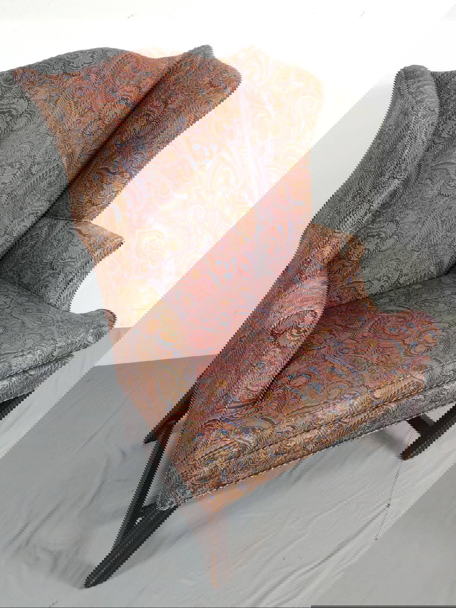 Old English Wingback Chair Auction