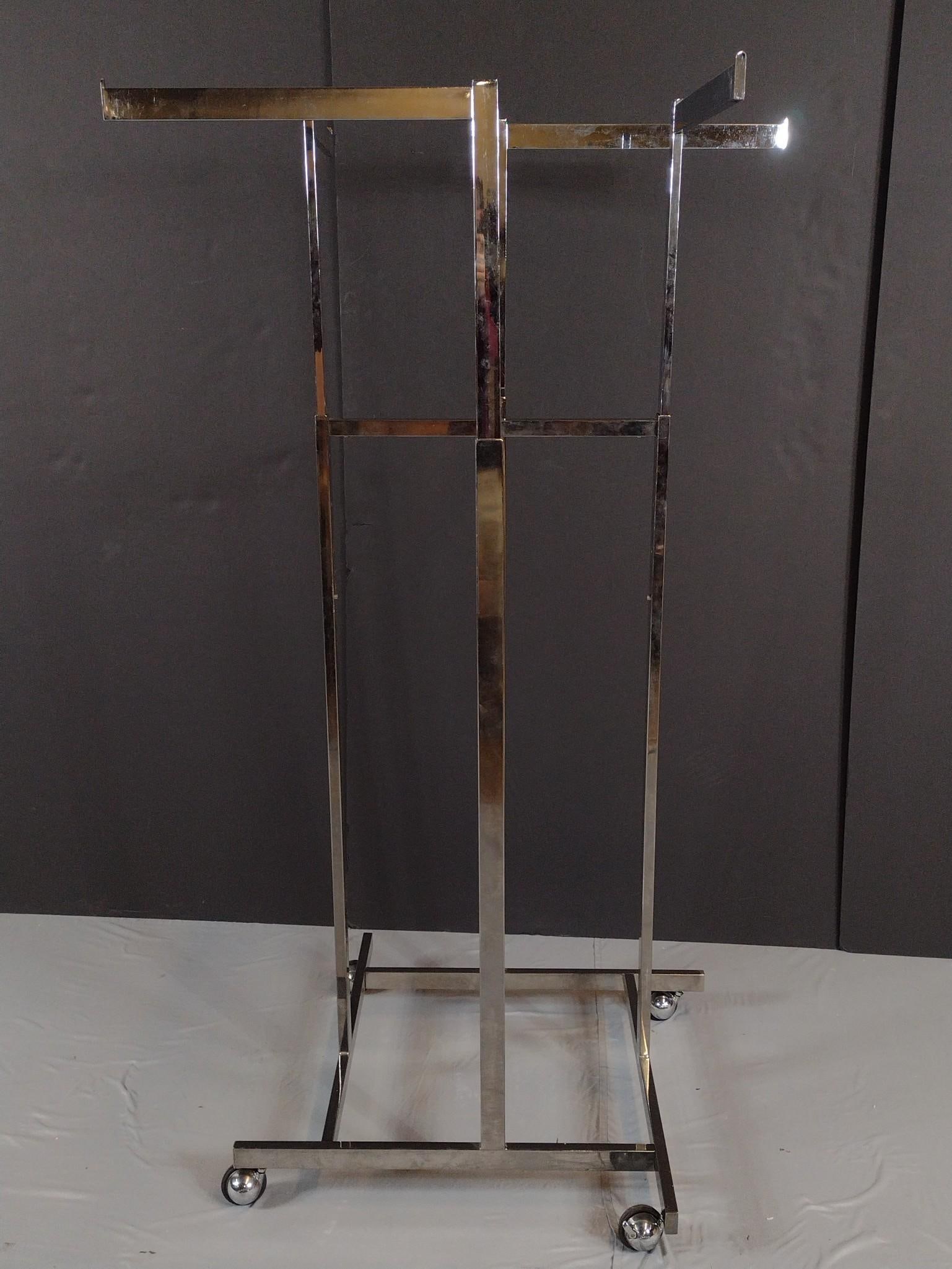 Chrome Clothing Rack Auction