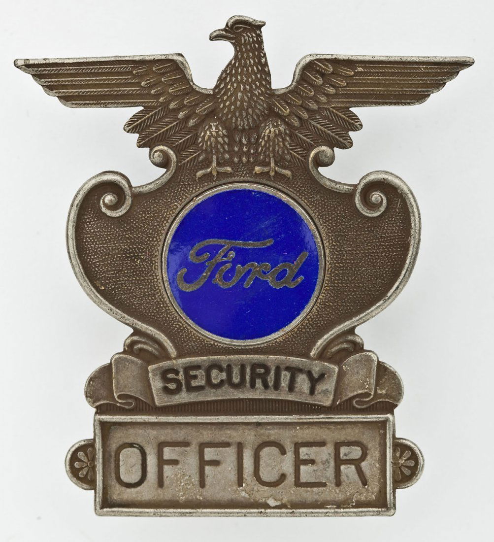 Ford Security Officer Pinback Badge