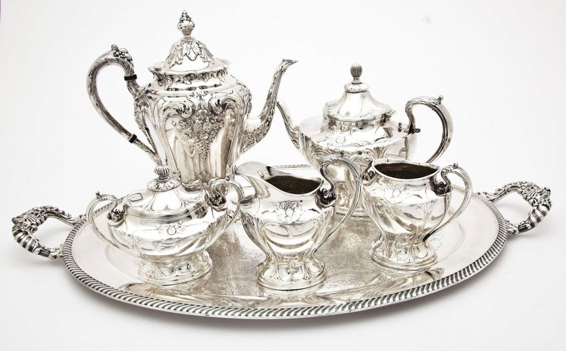 Pairpoint Manufacturing Co. Silver Plate Teaset