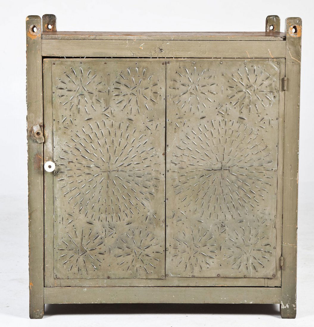 Punched Tin Hanging Pie Safe