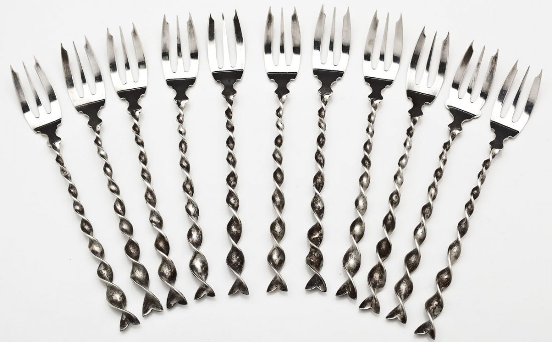 11 Sterling Cocktail Forks
